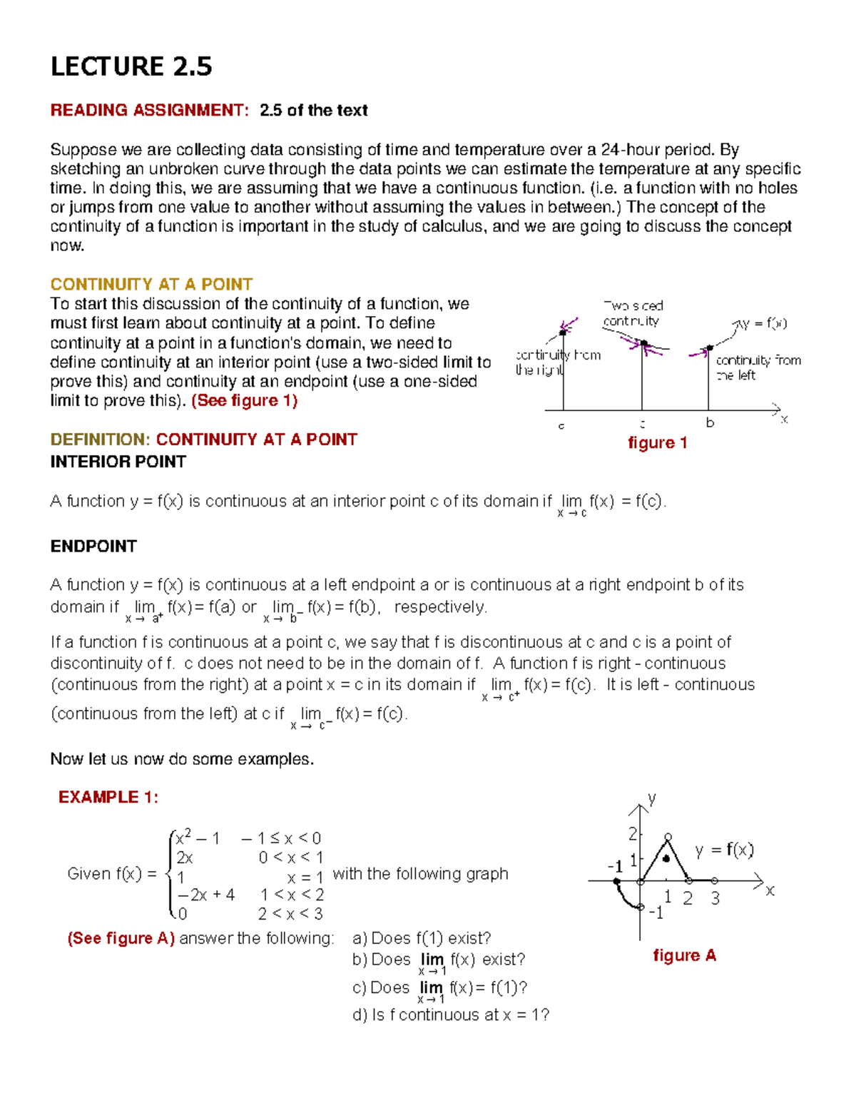 Lecture 25 - ertert - LECTURE 2. READING ASSIGNMENT: 2 of the text Suppose we are collecting ...