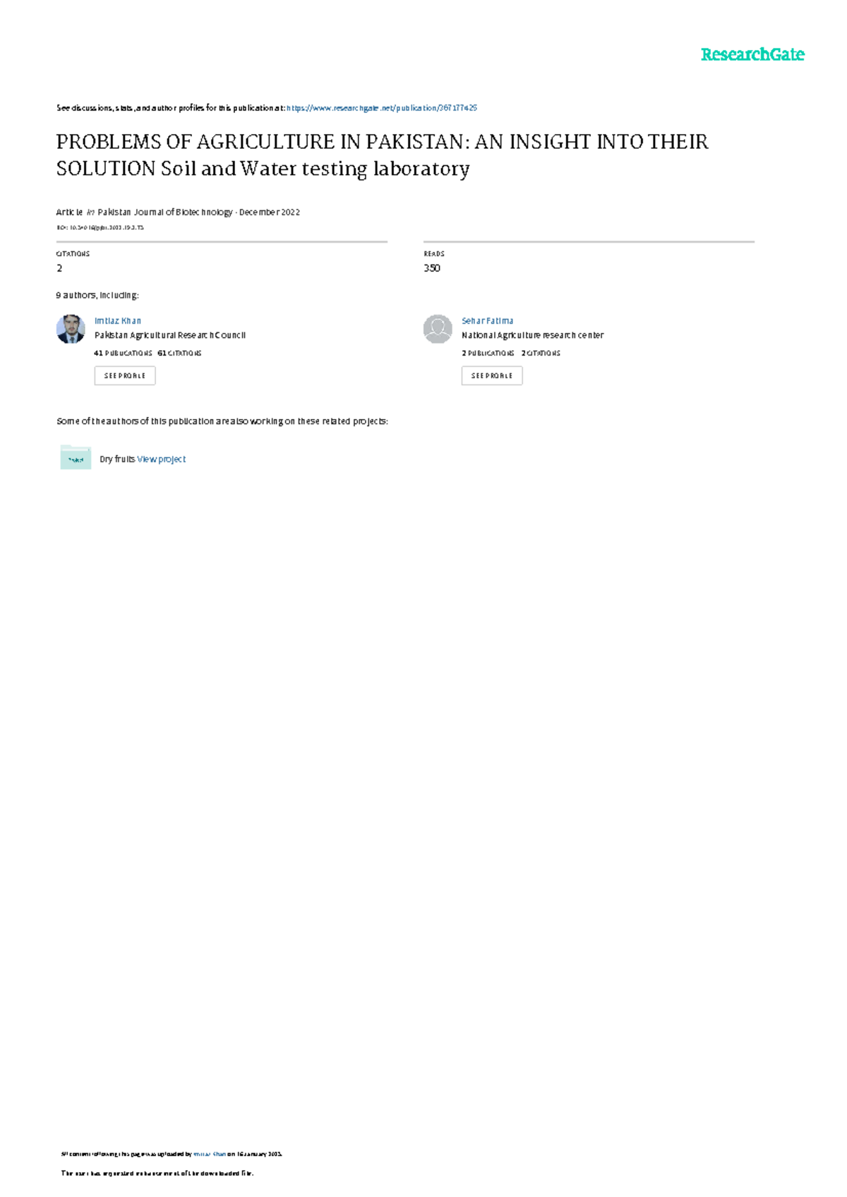 PJBT-2022-749 - See discussions, stats, and author profiles for this ...