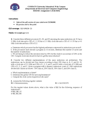 Assignment 1 assembly language solved - ####### Assignment # 01 ####### Muhammad Sufyan Reg ...