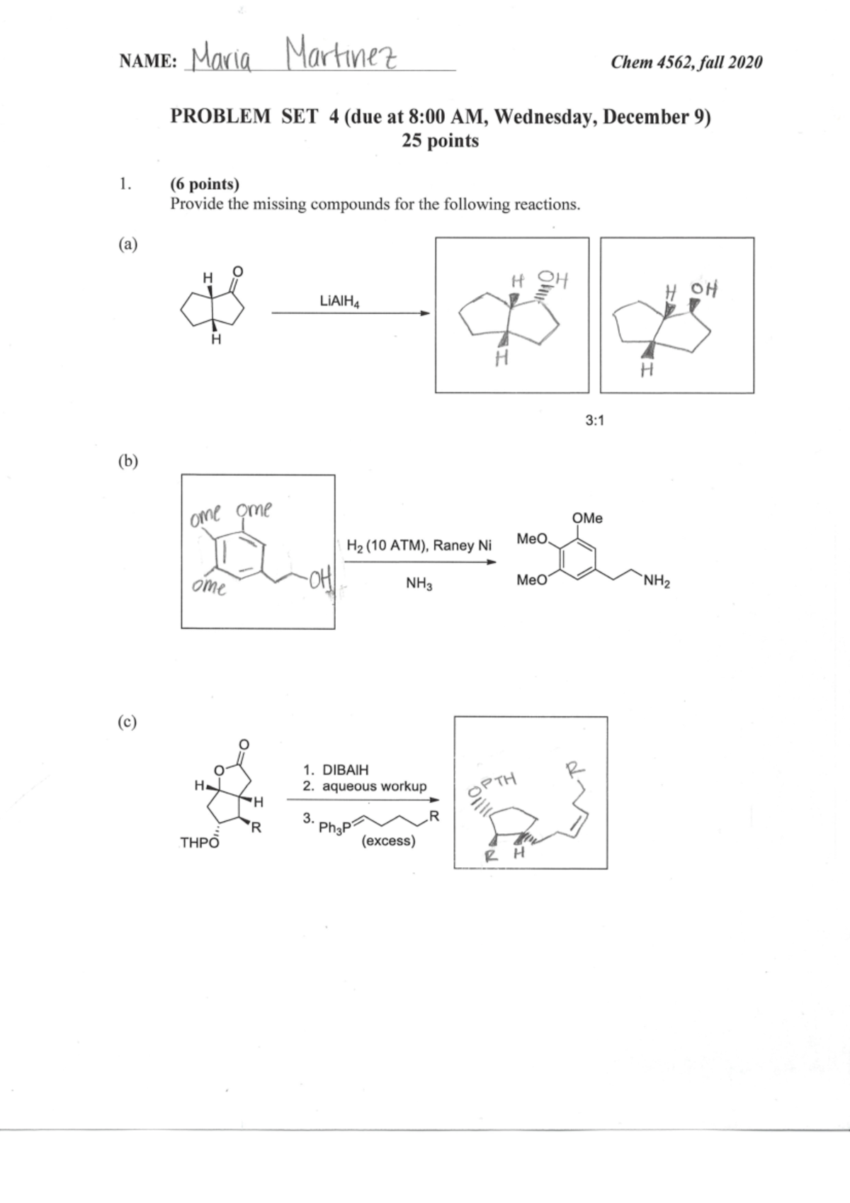 Practice Set 4 Answers - CHEM 4562 - Studocu