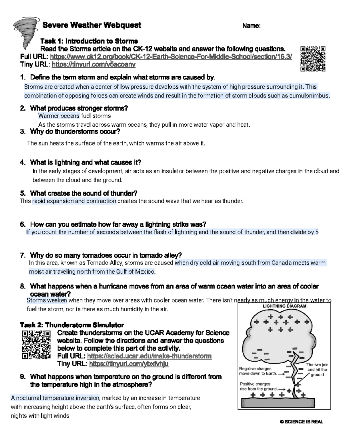 Severe weather 11 - Severe Weather Webquest Task 1: Introduction to ...
