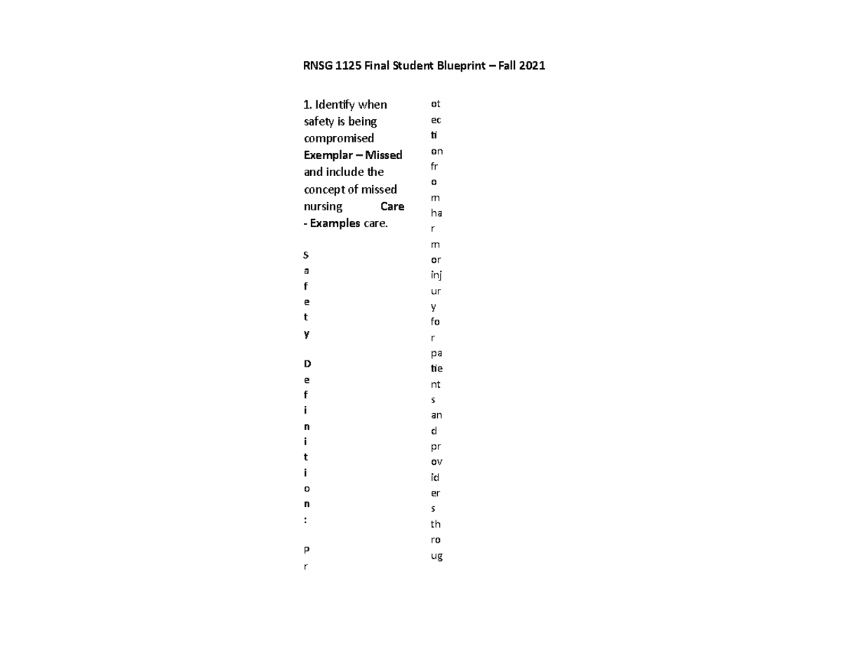1125 final blueprint complete.docx.pdf - RNSG 1125 Final Student ...