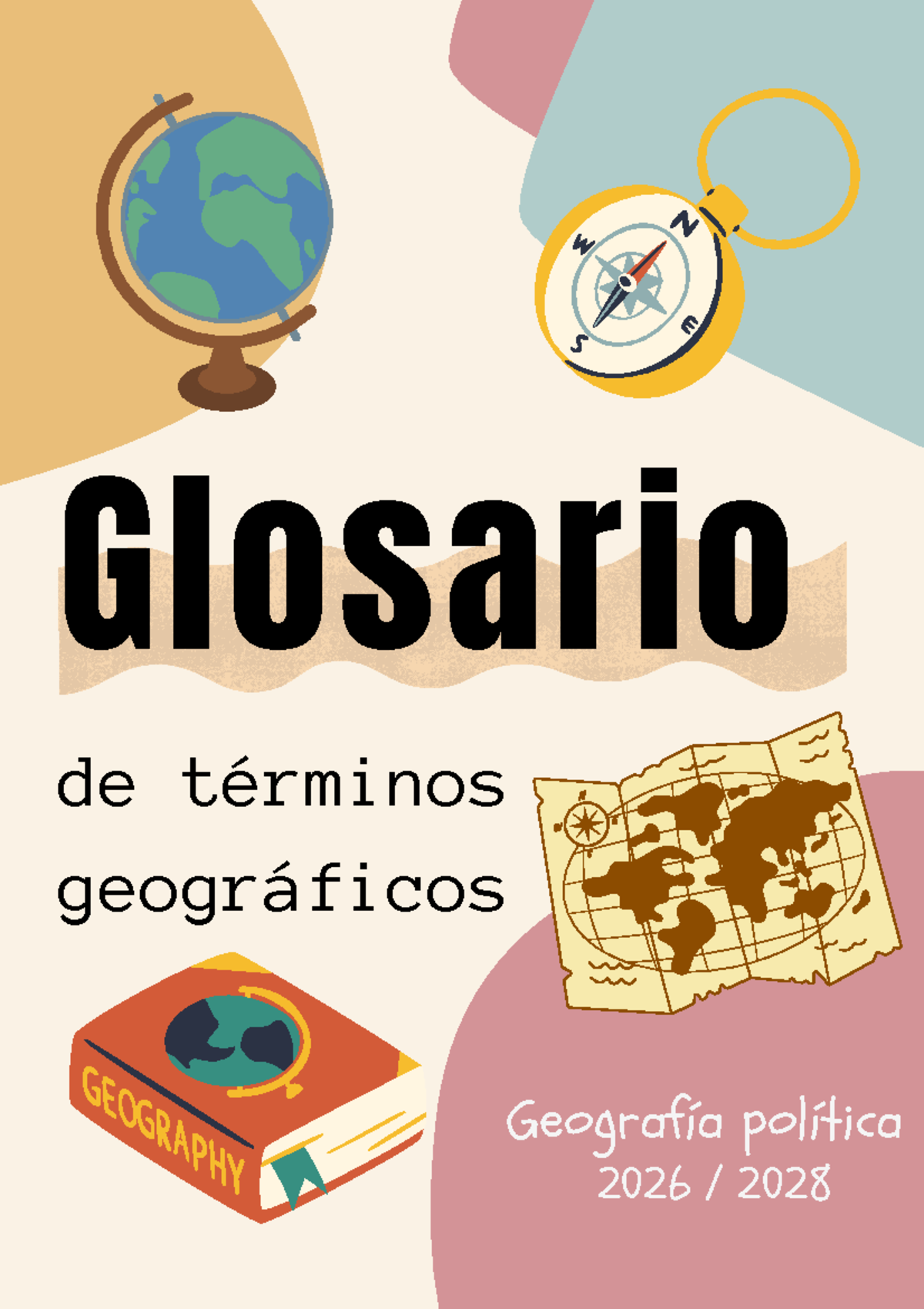 Glosario de términos geográficos - Glosario Geografía política 2026 / ...