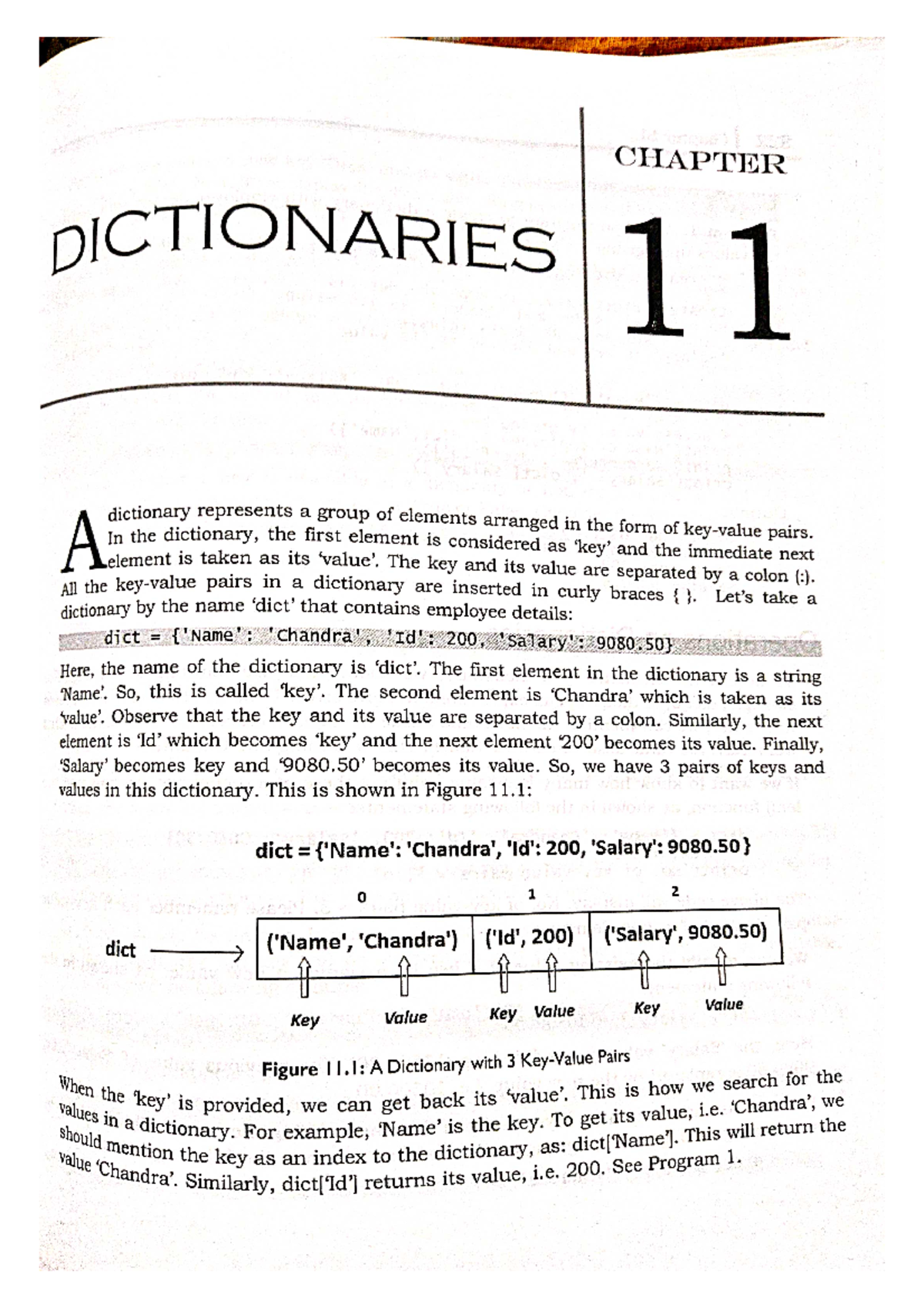 11. Dictonaries Core python textbook - Computer Programming - Studocu
