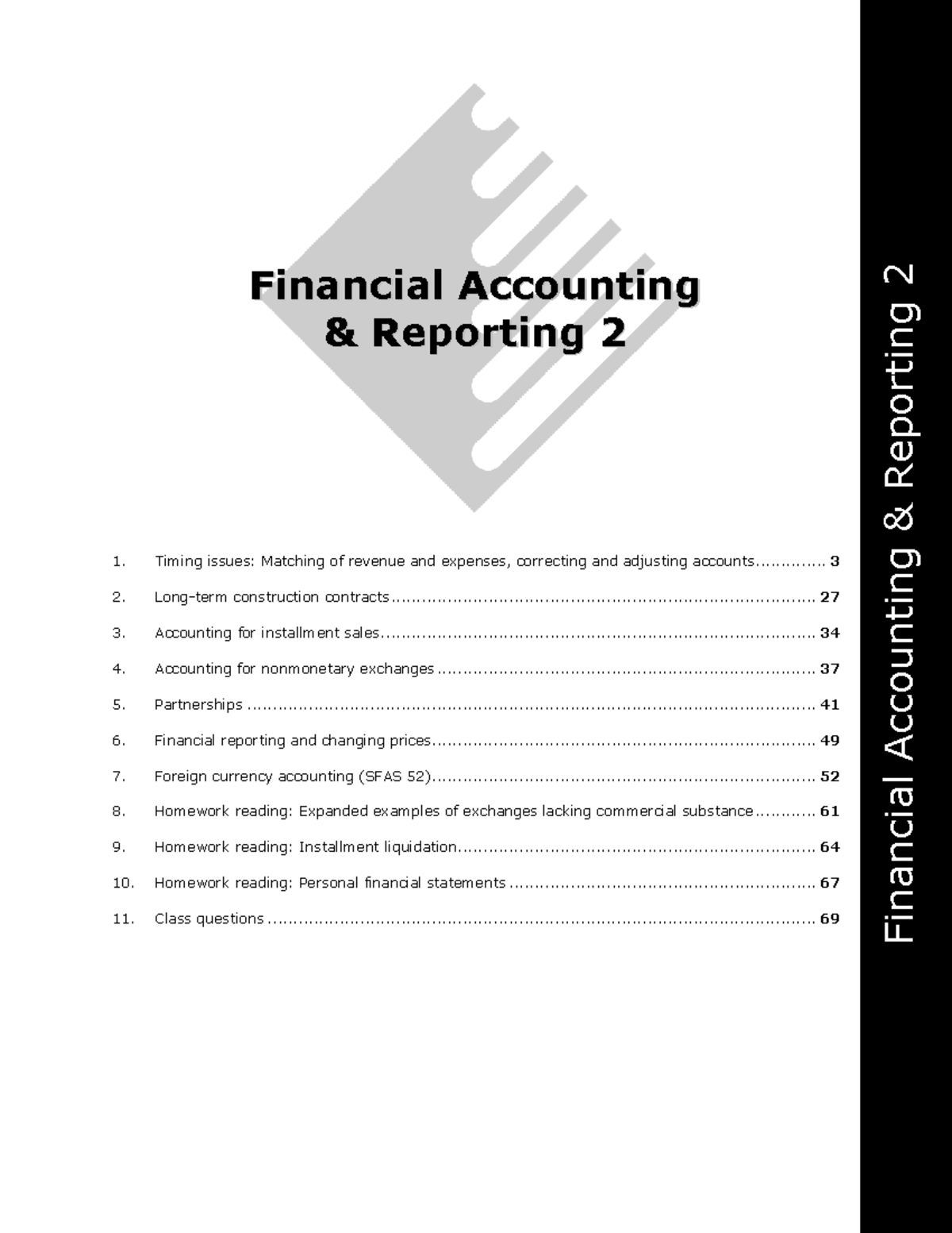 Financial accounting and reporting 2 - FFiinnaanncciiaall ...