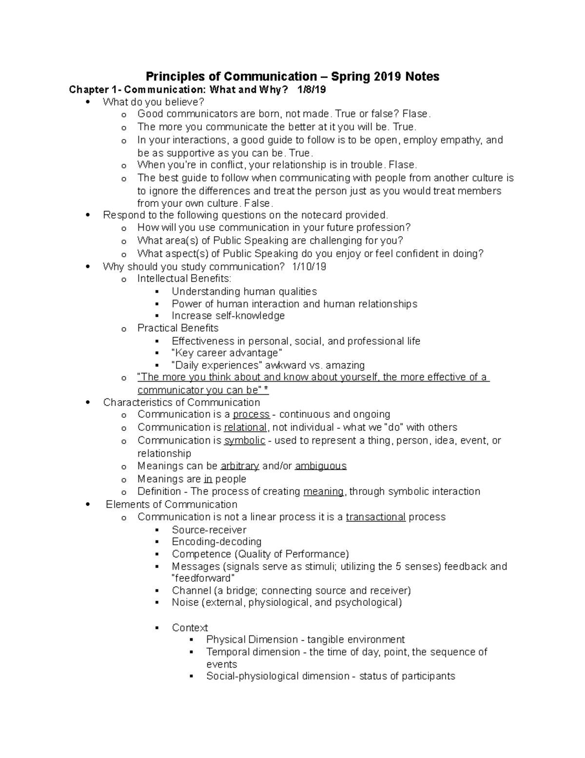Principles of Communication Semester Notes - Principles of ...