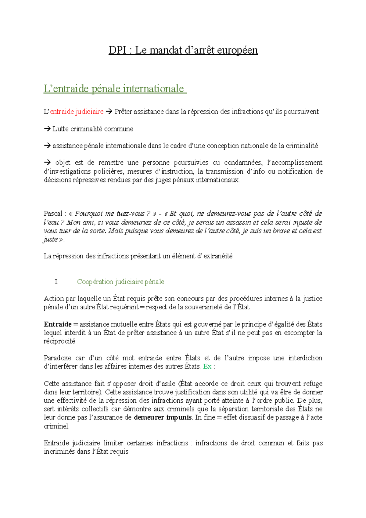 DPI mandat - droit pénal international - DPI : Le mandat d’arrêt ...