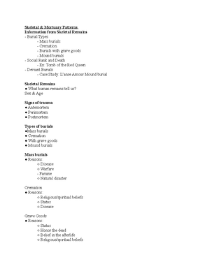 **Archaeology Notes fs - Archaeological Excavation Goals - Recover and ...