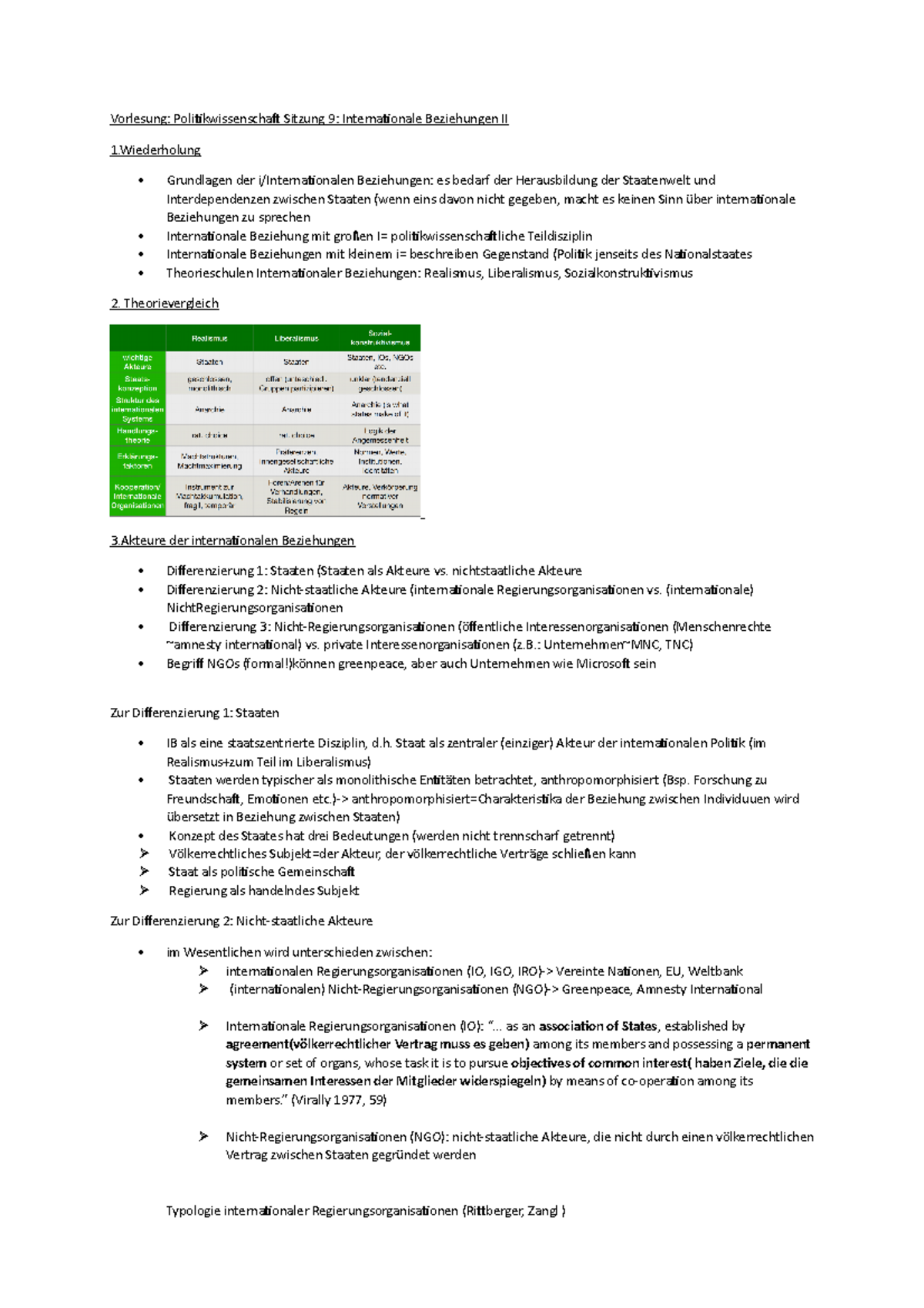 Internationale Beziehungen 2 aus Einführung in die PoWI - Vorlesung ...