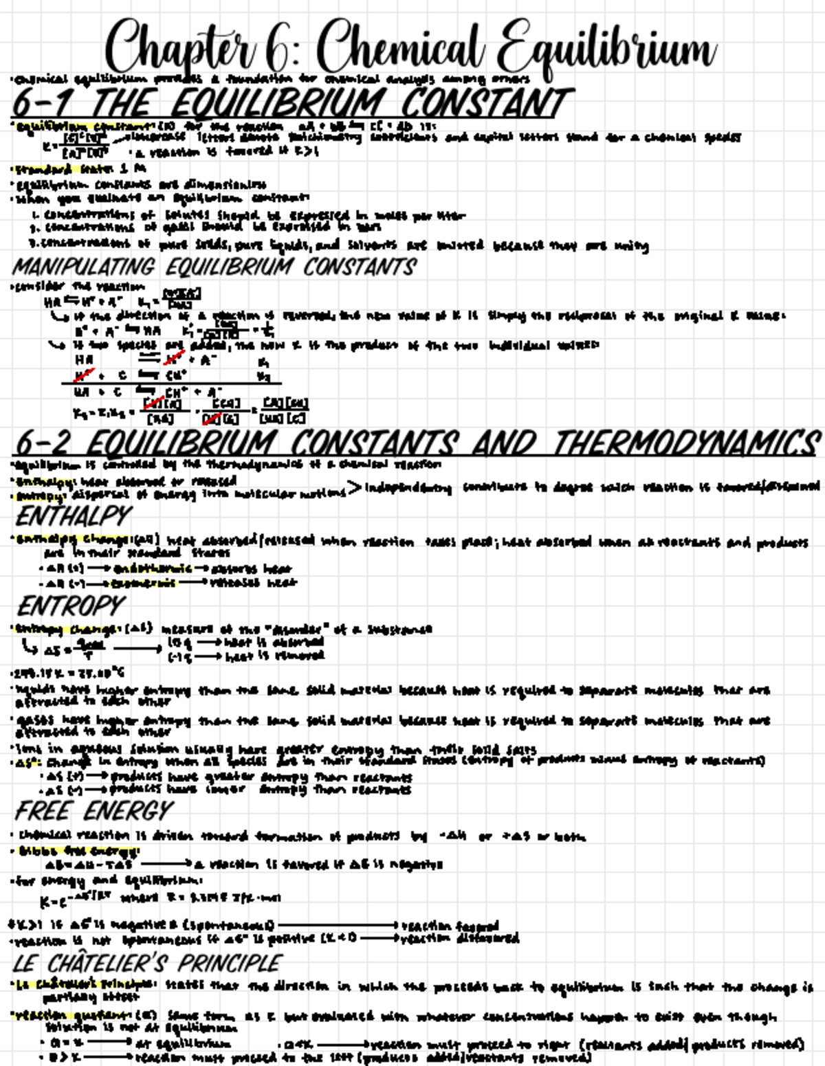 CHEM 2300 Ch. 6 - Chapter summary - Quantitative Chemical Analysis ...
