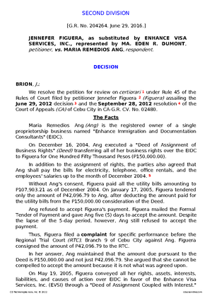 Martinez y Fernandez v - kjljkl - FIRST DIVISION [G. No. 5496. February ...