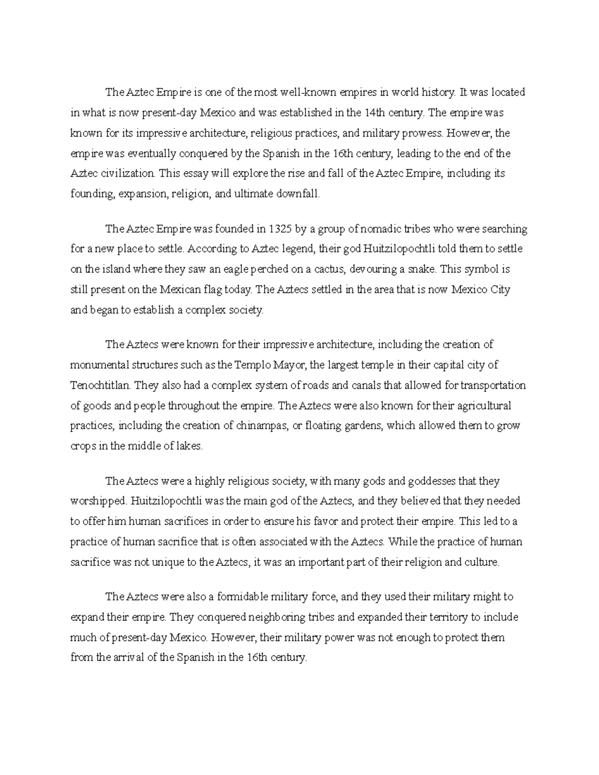 The Aztecs Their Rise and Fall - The Aztec Empire is one of the most ...