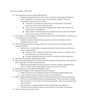 The Great Depression and Interwar years - The Great Depression/Interwar ...