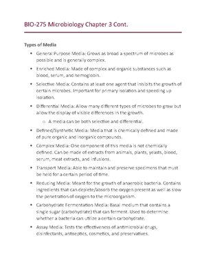 BIO275 CH3 - The Five I's of Micro - BIO-275 Microbiology Chapter 3 The ...