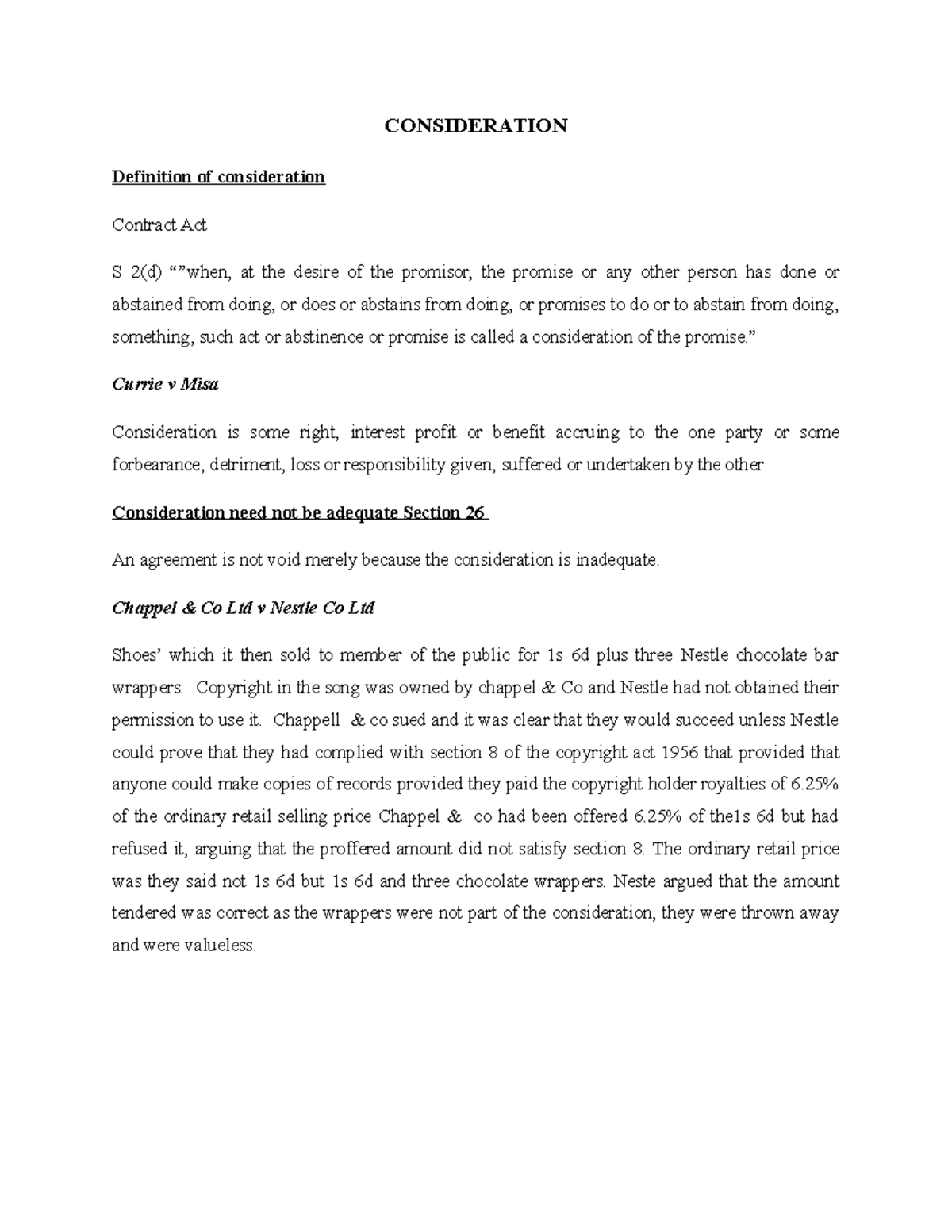 Consideration - DONE - CONSIDERATION Definition of consideration ...