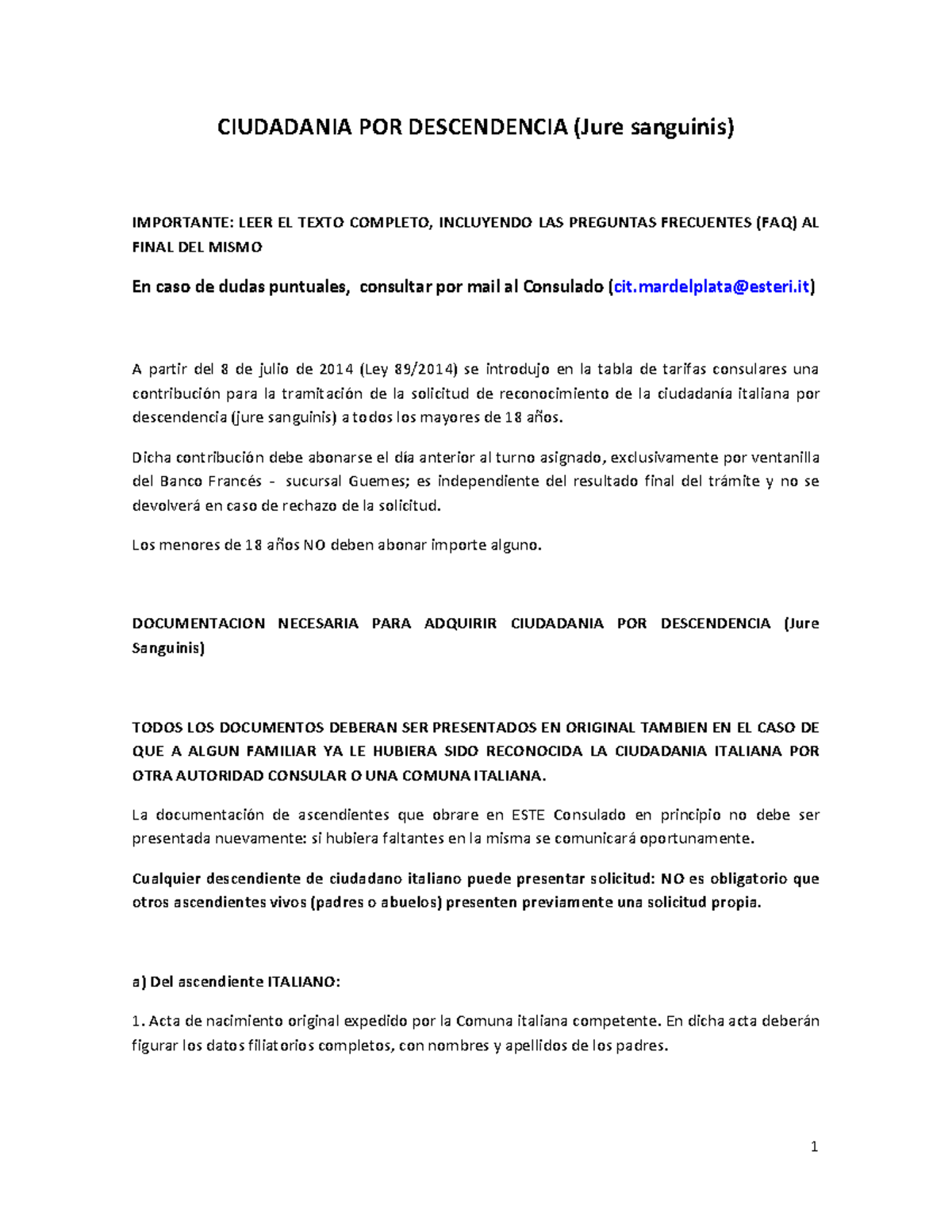 2021 - instructivo ciudadania por descendencia - CIUDADANIA POR ...