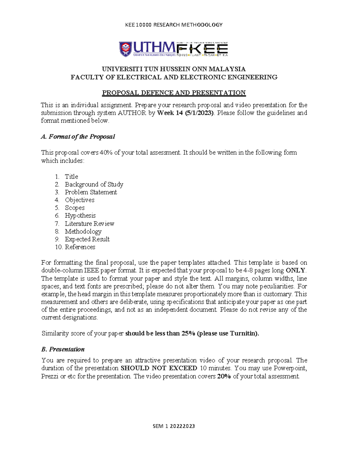 Proposaldefenceinstruction-282-29 - KEE 10000 RESEARCH METHODOLOGY SEM ...