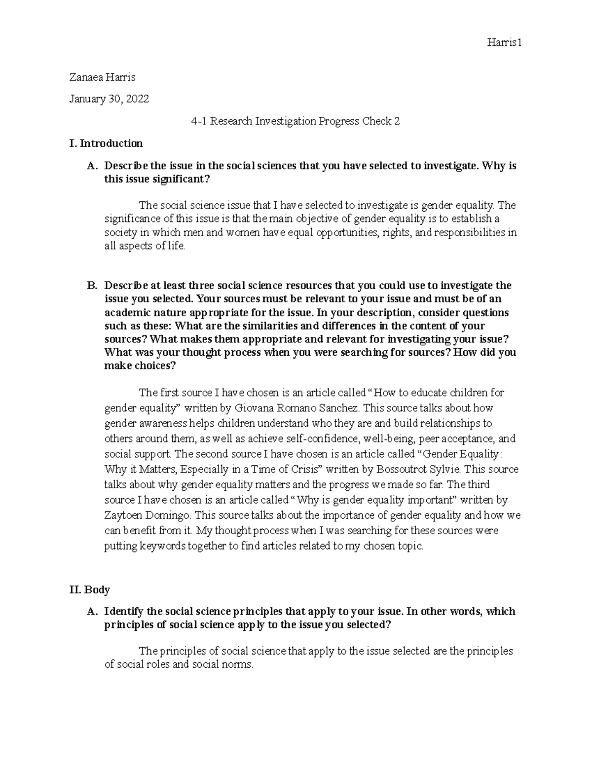 4-1 Research Investigation Progress Check 2 - Introduction A. Describe ...