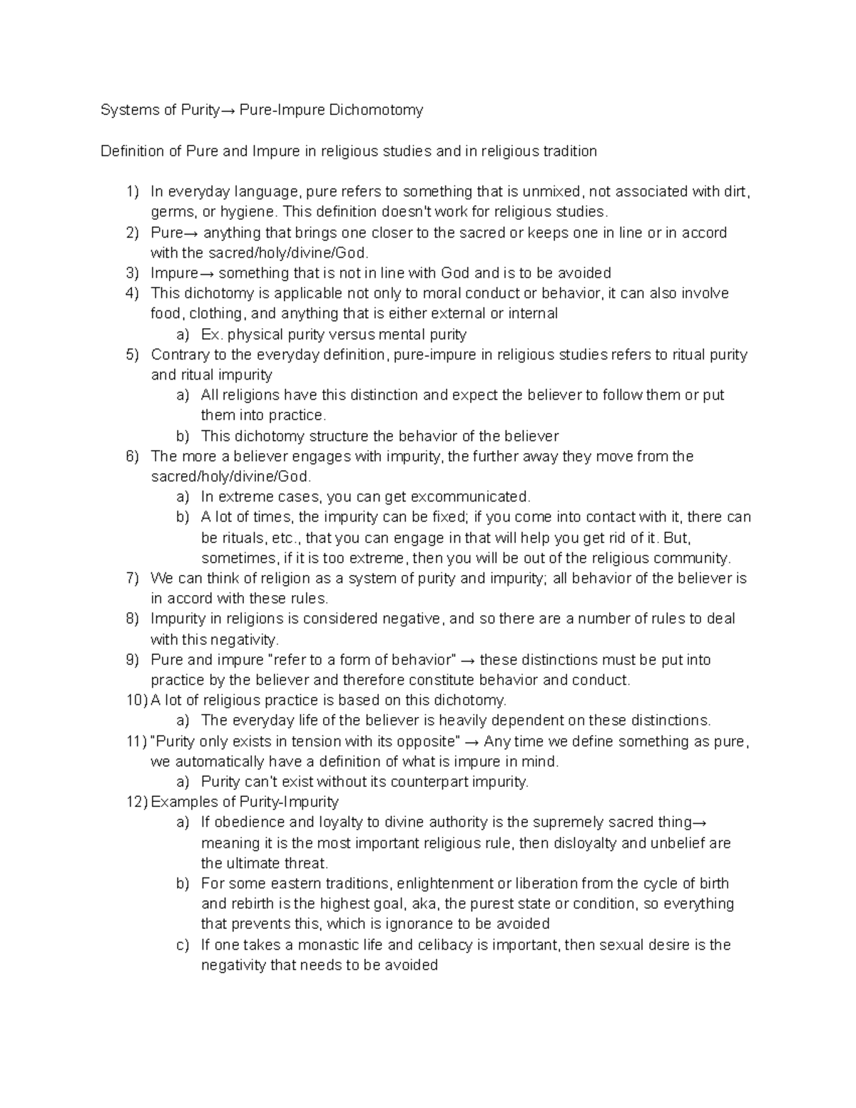 REL- Systems of Purity - Systems of Purity→ Pure-Impure Dichomotomy ...