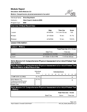 Skills Module 3.0 nasogastric tube - Module Report Simulation: Skills ...