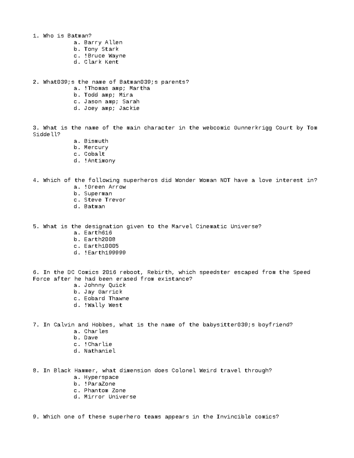 UNIV211-Exercise-8 - History of greek mythology - Who is Batman? a ...