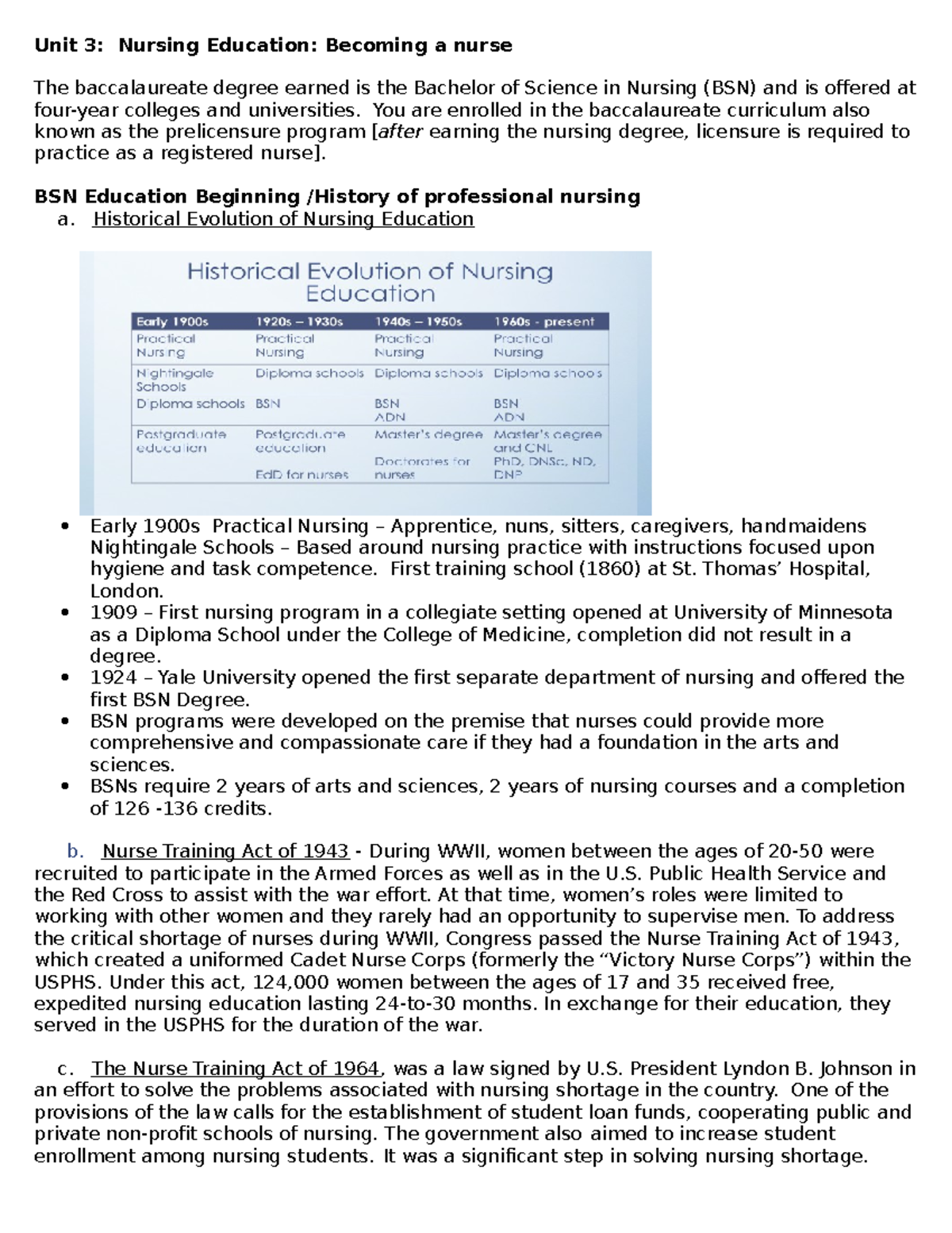 N104Fa23 Unit 3 Nursing Education Becoming a Nurse efile - Unit 3 ...