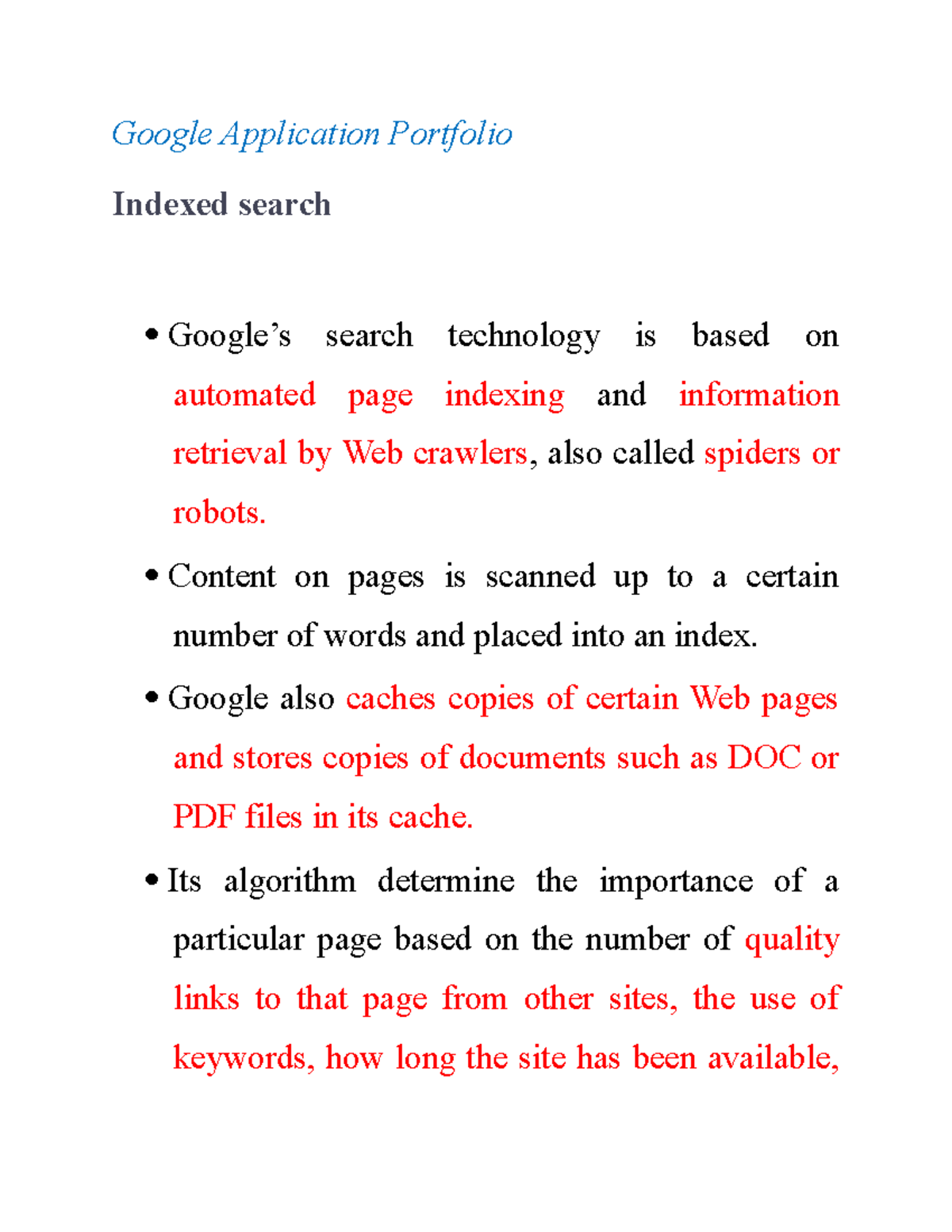 Google Application Portfolio - Google Application Portfolio Indexed ...