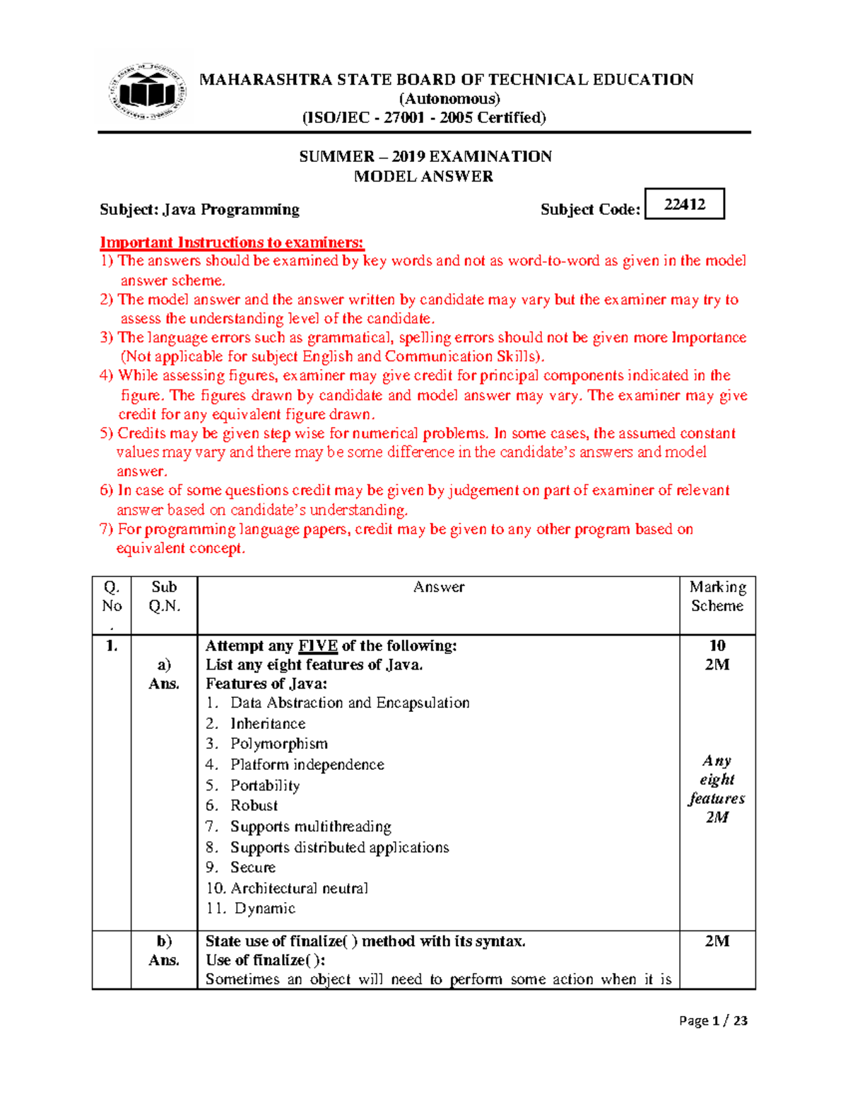 22412 2019 Summer model answer paper[Msbte study resources ...