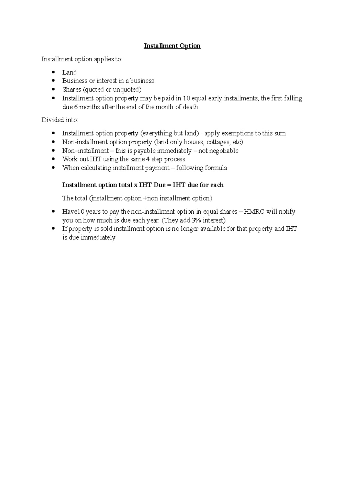 Instalment option - need to know - Installment Option Installment ...