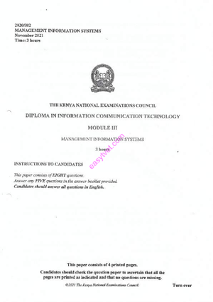 Ict project short notes - ICT PROJECT 1 Project Identification ...