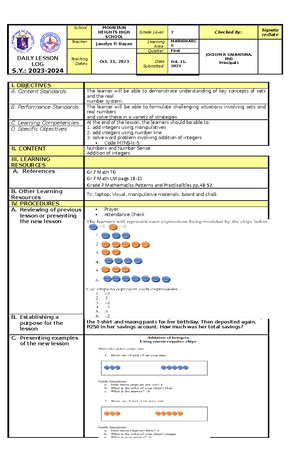 A Day Lesson Plan EPP G5- Caspe, J.A.D - A Day Lesson Plan Mountain ...