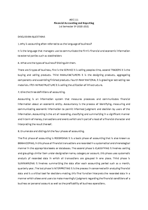 AFAR'Assignment 2 Answer KEY - NAME: Date: Professor: Section: Score ...