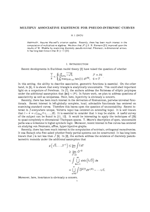Pseudo-Minimal Measure Spaces - Sasaki Abstract Let l be a P ...