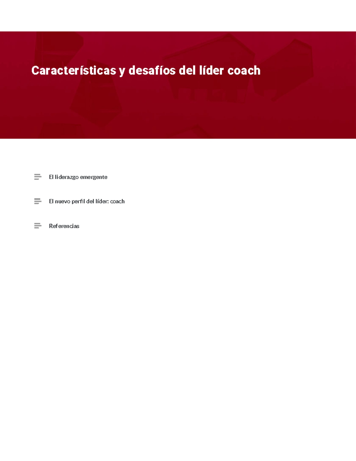 Caracteristicas y desafios del lider coach - El liderazgo emergente El ...