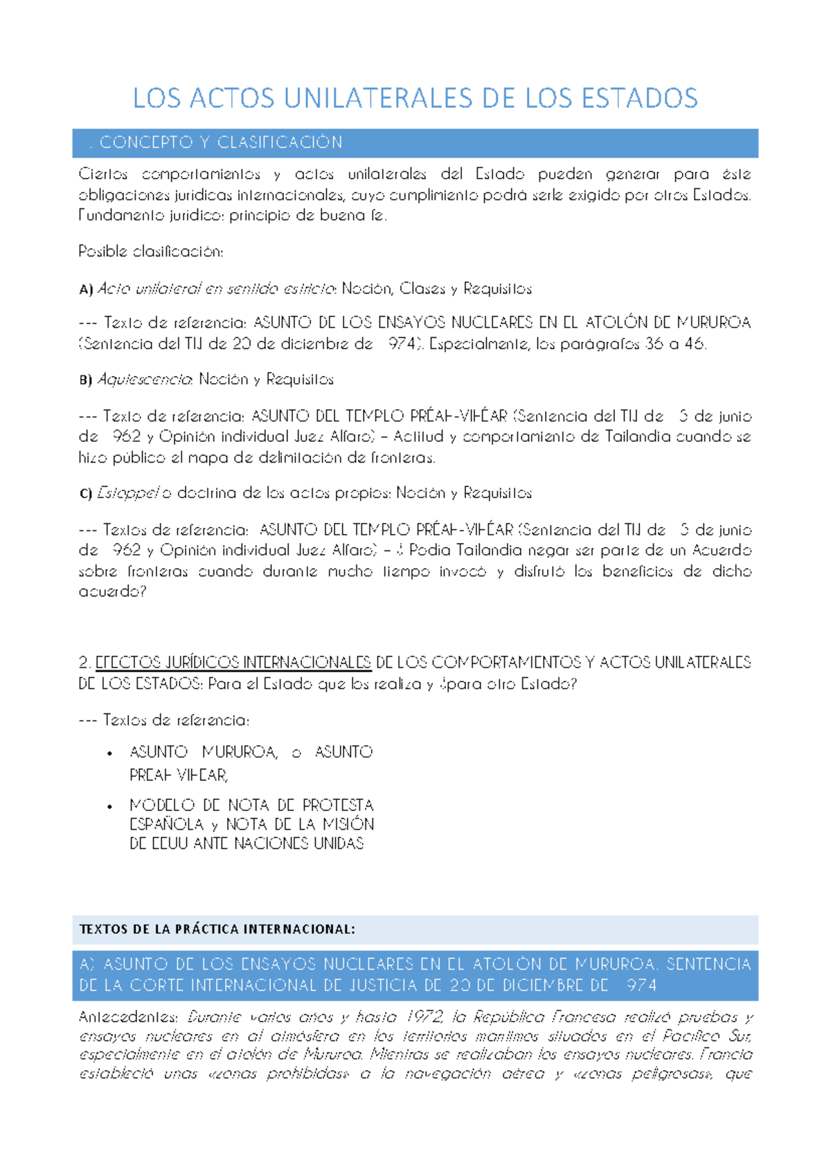 Actos unilaterales de los Estados - LOS ACTOS UNILATERALES DE LOS ...