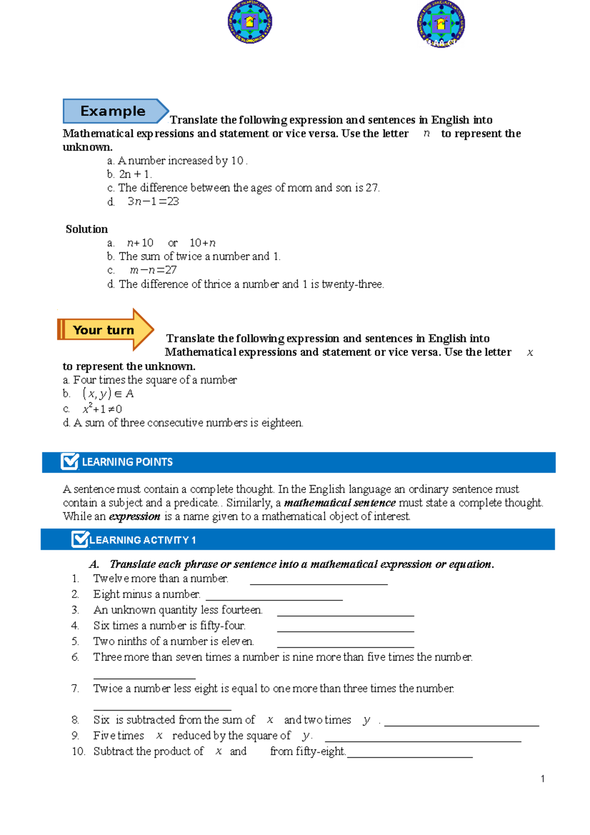Math - Lecture notes 3 - Mathematics in the Modern World - PangSU - Studocu