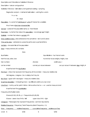 Bstat 3321 Notes (23) - n · BUSA 3321 BUSINESS STATISTICS 1 LECTURE ...