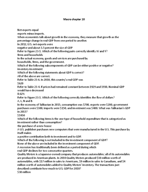 Macro Chapter 9 - textile industry over the past 100 or so years is ...