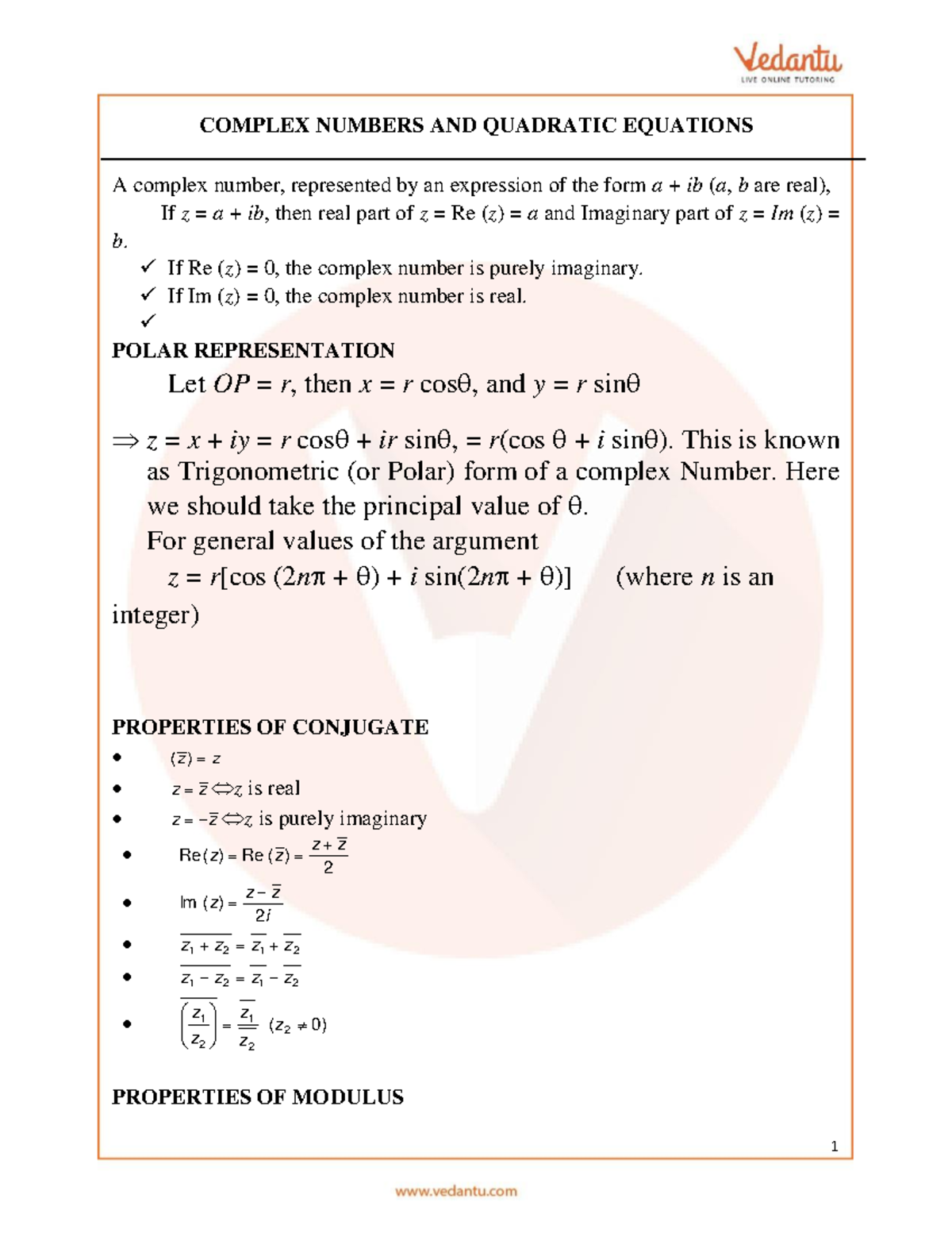 Complex and quadratic equations - COMPLEX NUMBERS AND QUADRATIC EQUATIONS A complex number ...