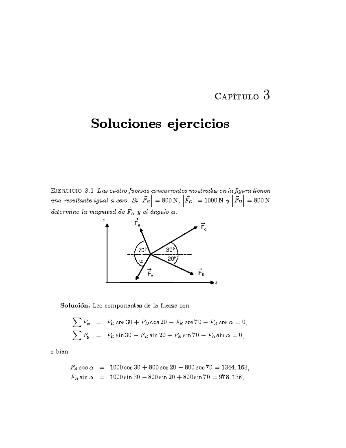 Sols3 - fisica - CapÌtulo 3 Soluciones ejercicios Ejercicio 3 Las ...