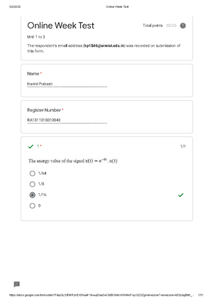 Unit 2 - Linear Digital Control Systems Notes and Question Paper with ...