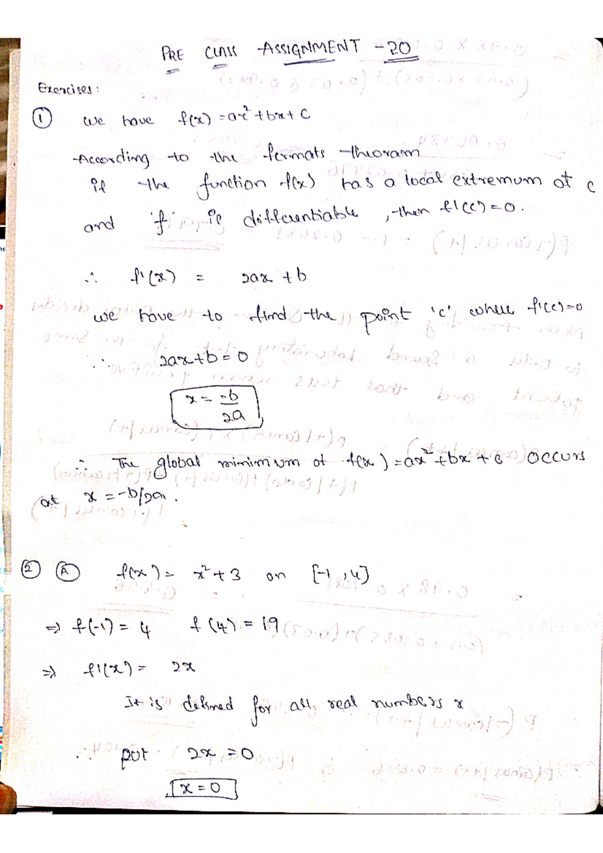PRE Class Assignment 20 - MA 574 - Studocu