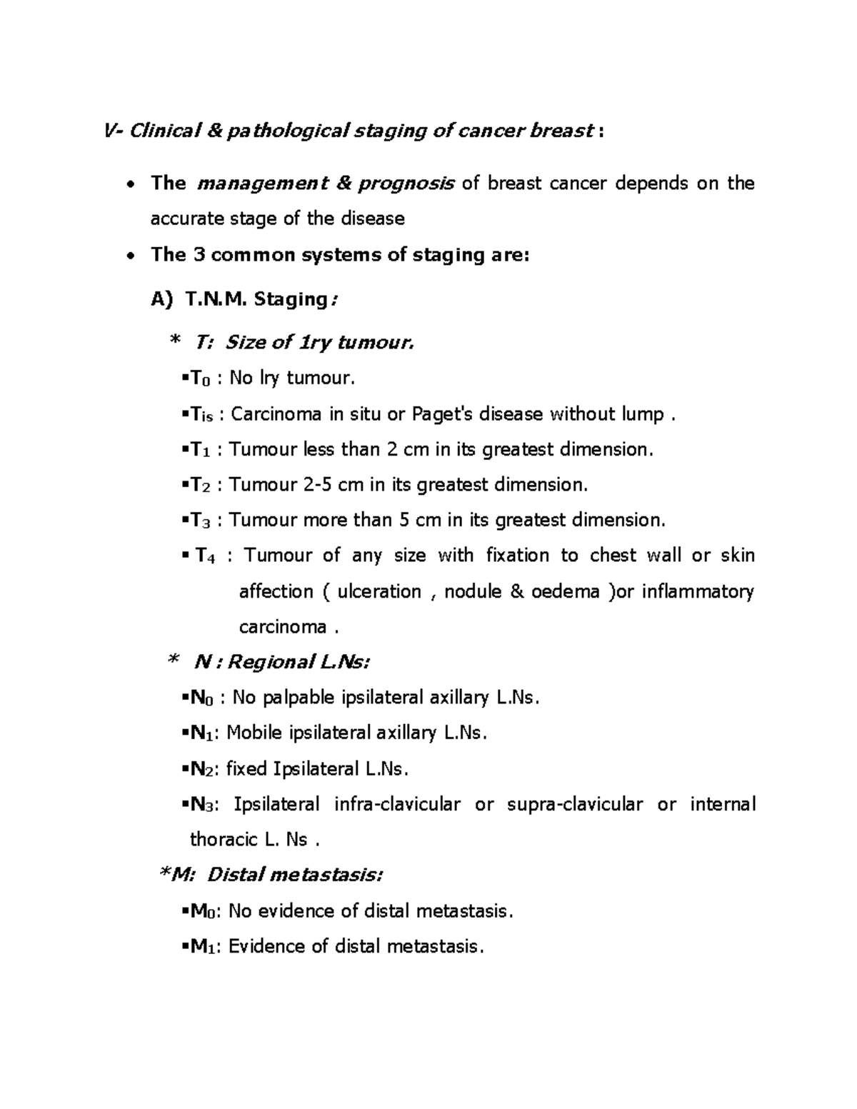 Staging of breast CA - advanced anatomy and surgery notes with atlas ...