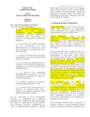 Termination OF Employment - Articles 282 – 286, Labor Code; IRR, Book ...