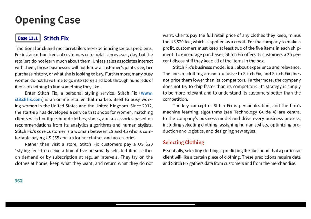 MIS case study - Management information systems - Opening Case Case 12 ...