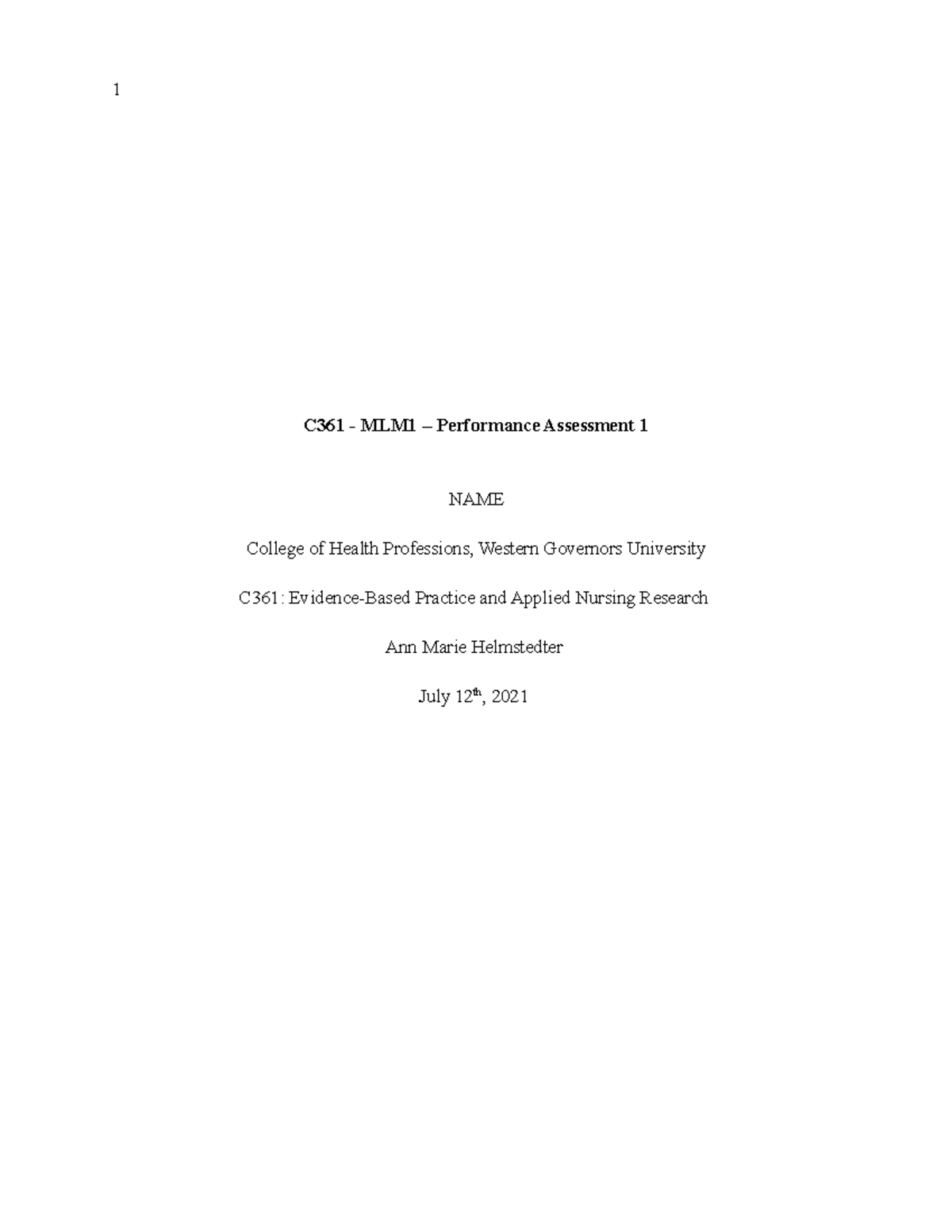 C361 Objective Assessement- Passed No Revision - C361 - WGU - Studocu