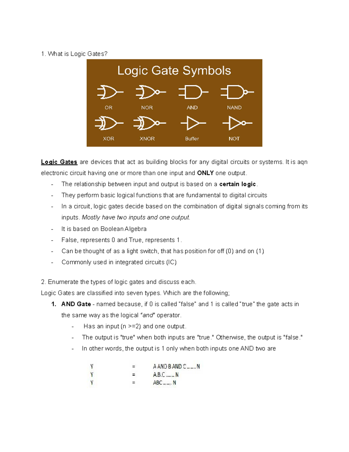 Data Communication & Networking: Logic Gates - What is Logic Gates ...