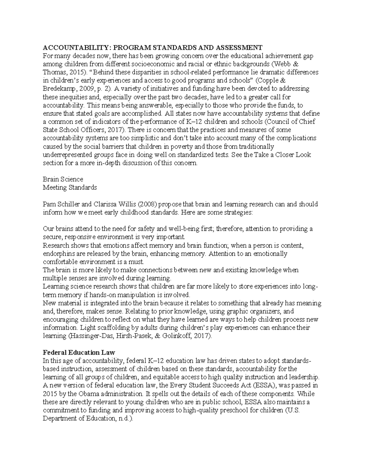 Pages 124–127 from Chapter 6 Accountability, Standards, and Assessment ...