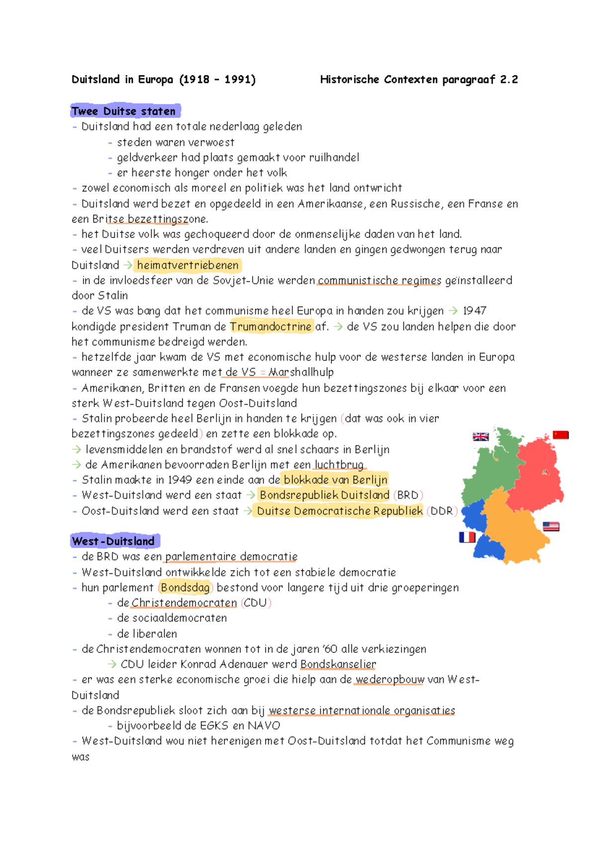 Historische Contexten Het Duitse Rijk 2 - Duitsland in Europa (1918 ...