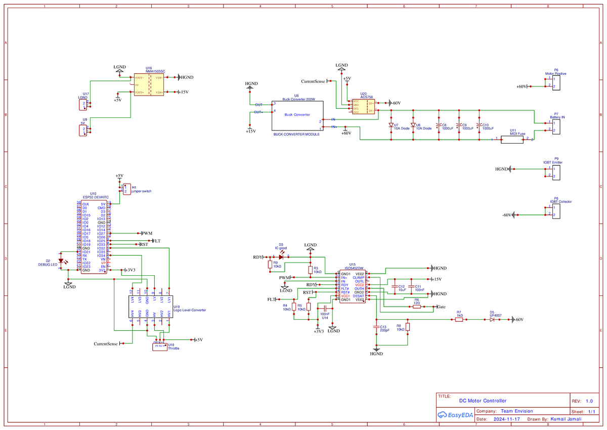 Schematic DC-Motor-Controller 2024-11-21 New - A A B B C C D D E E 1 1 ...